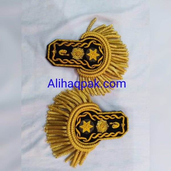 MILITARY BULLION FRINGE EPAULETTE SHOULDER BOARD – Ali Haq Pak